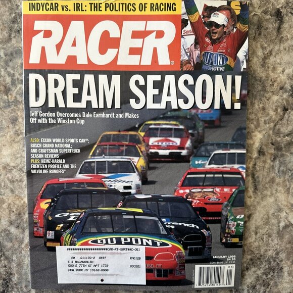 Other | Racer Magazine January 1996 Jeff Gordon | Poshmark
